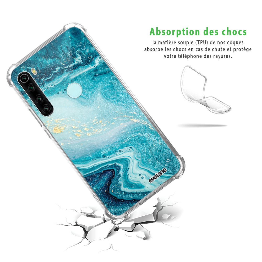 -7€ sur Coque pour Xiaomi Redmi Note 8 T anti-choc souple angles ...