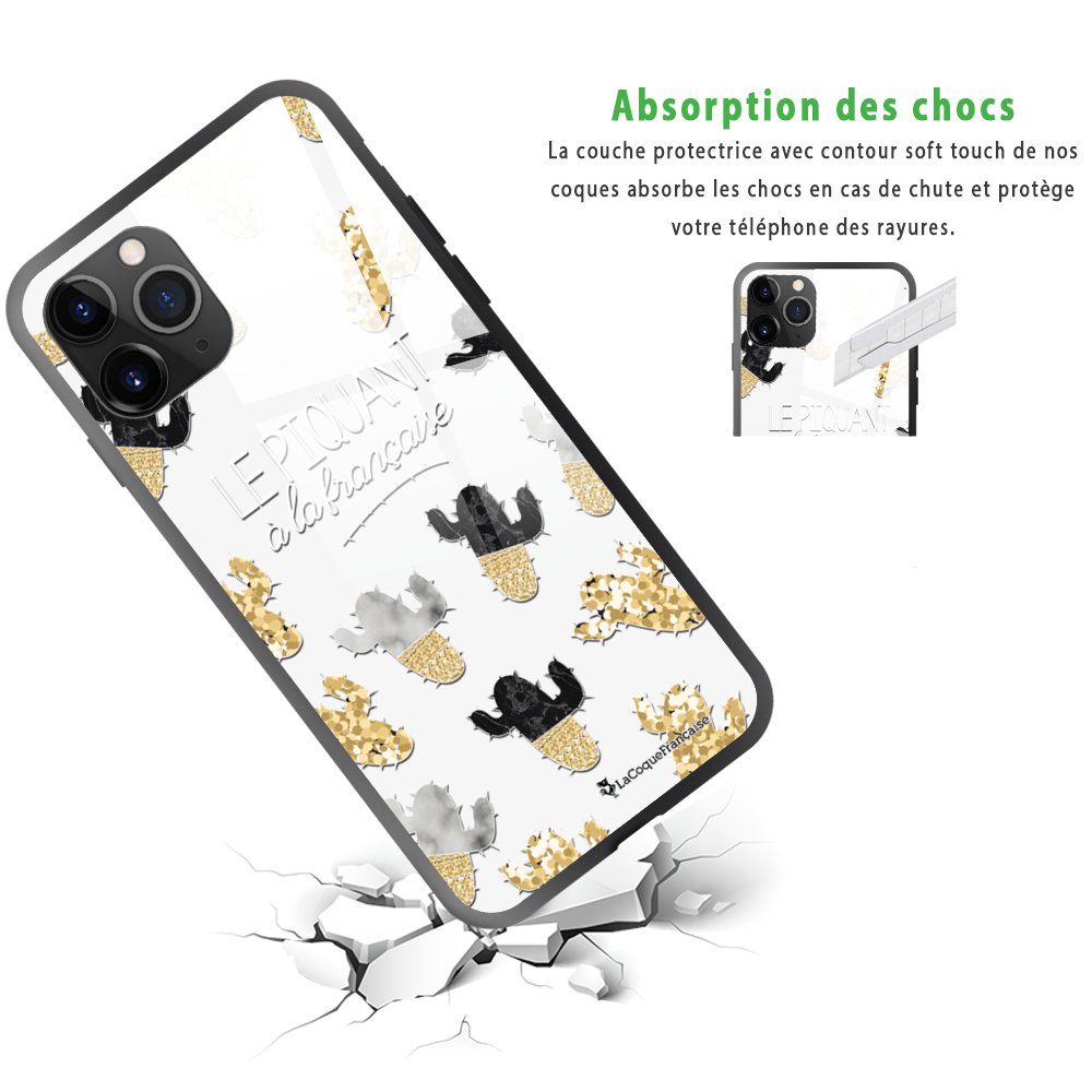 -17% sur Coque pour iPhone 11 Pro Max soft touch noir effet glossy ...