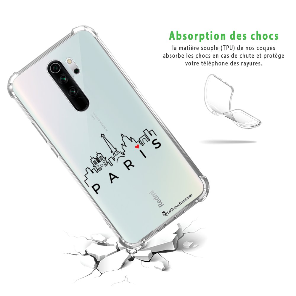 -4€ sur Coque pour Xiaomi Redmi Note 8 Pro anti-choc souple avec angles ...